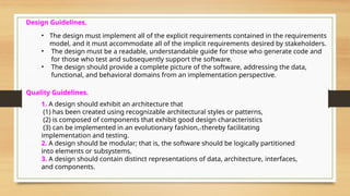 Design Process of software engineering module 2 | PPTX