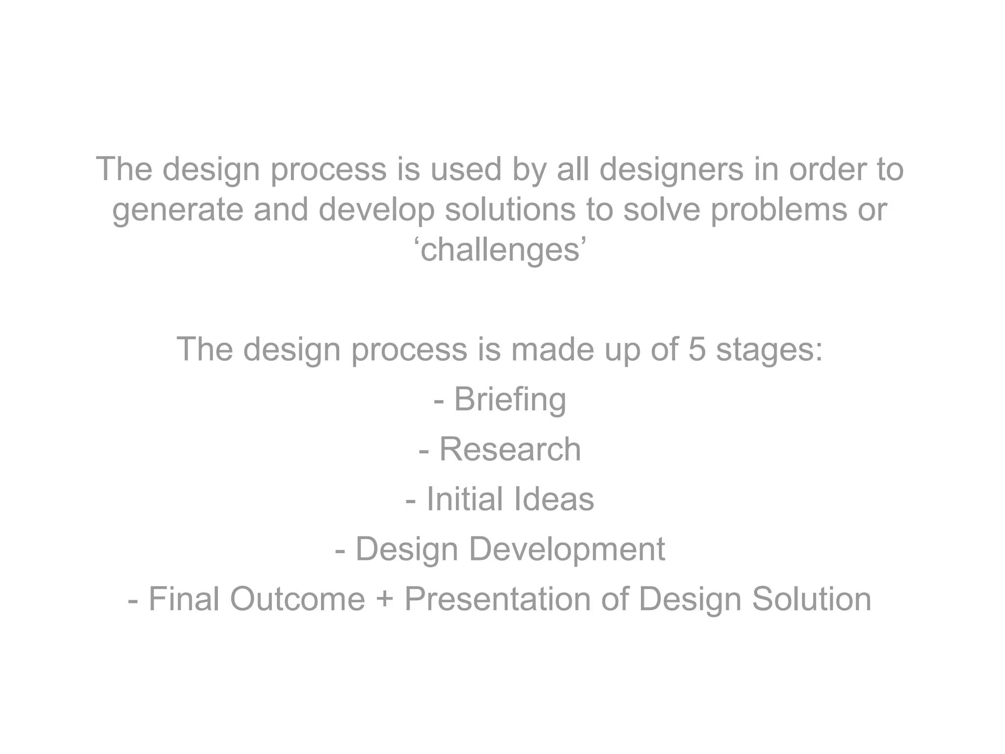 Design process initial ideas - done | PPT
