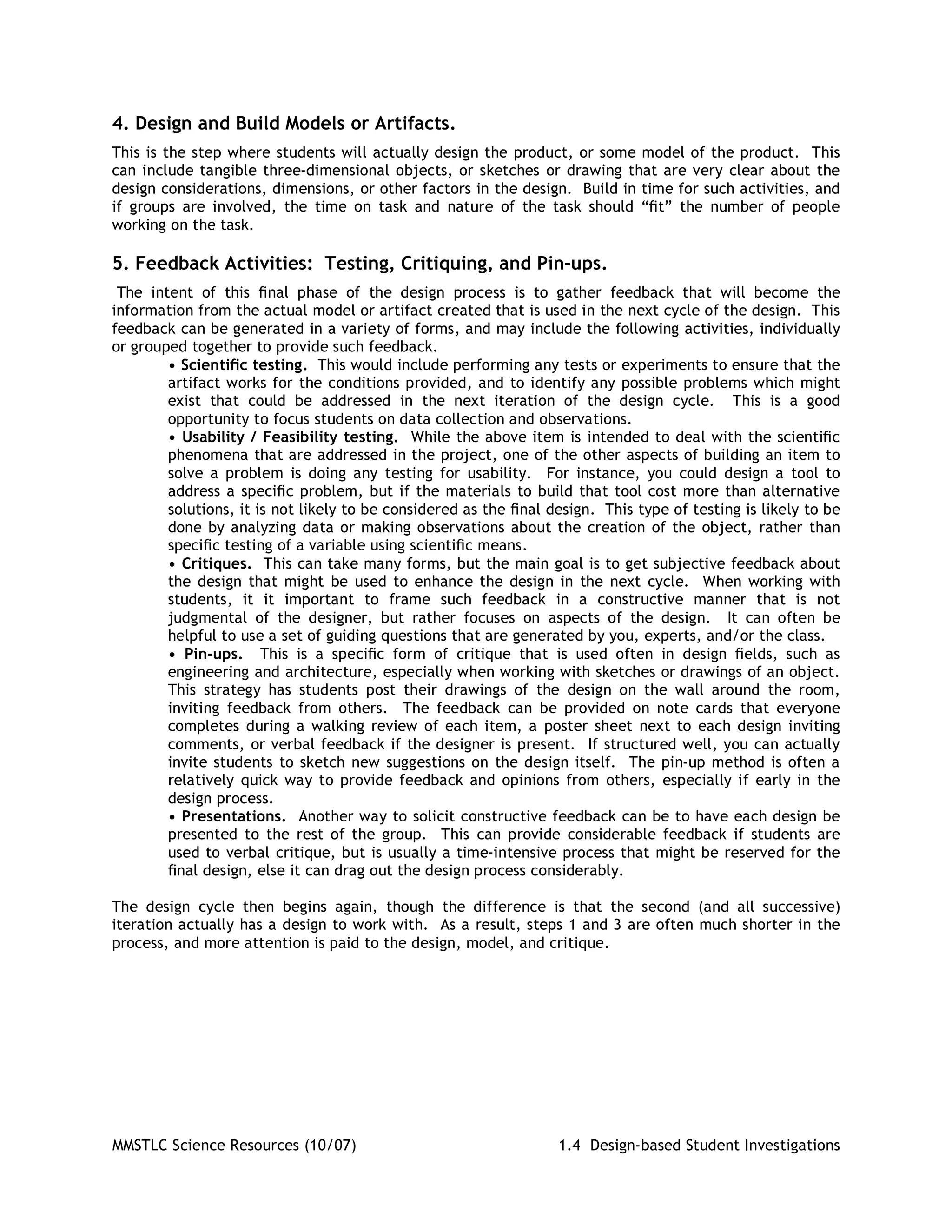 Design Process Complete | PDF