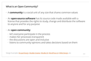 Design process in an Open Community | PPT