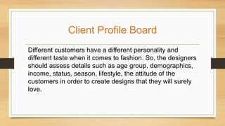 Design Process in Fashion Designing - Avantika University | PPT