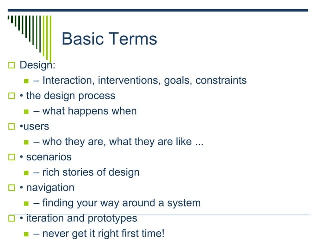 Design process interaction design basics | PPTX | Computing | Technology & Computing