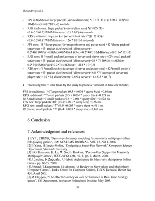 CLUSTERED PEER-TO-PEER COMMUNICATION SYSTEM FOR MULTIPLAYER ONLINE GAMES | PDF