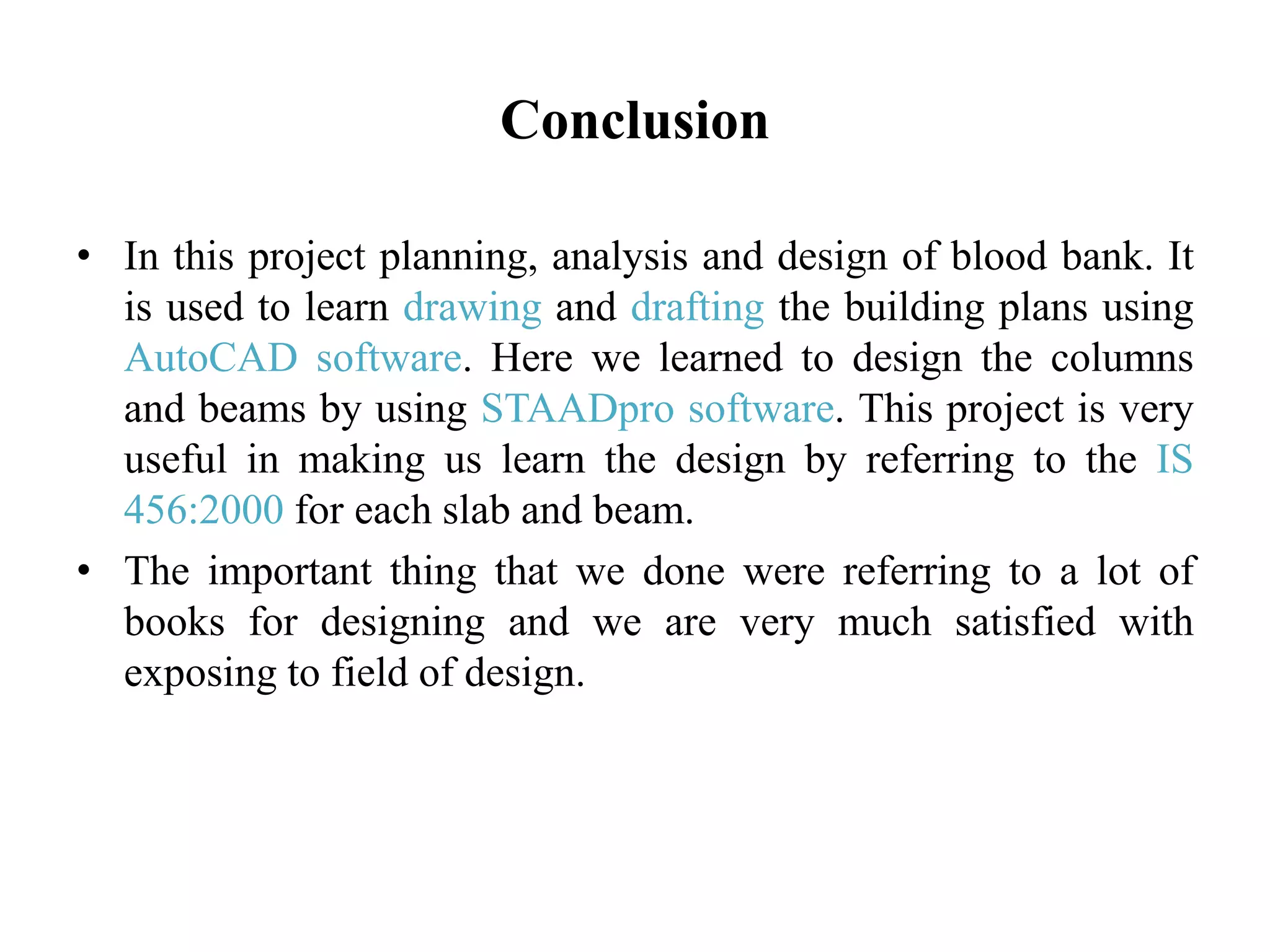 Design project of blood bank building | PDF