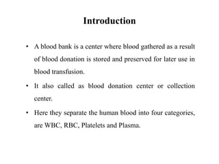 Design project of blood bank building | PDF