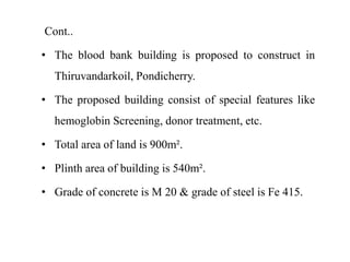 Design project of blood bank building | PDF