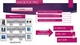 Design project product presentation "The all new Macbook pro" | PPT