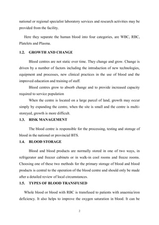 Design project report of blood bank building | PDF