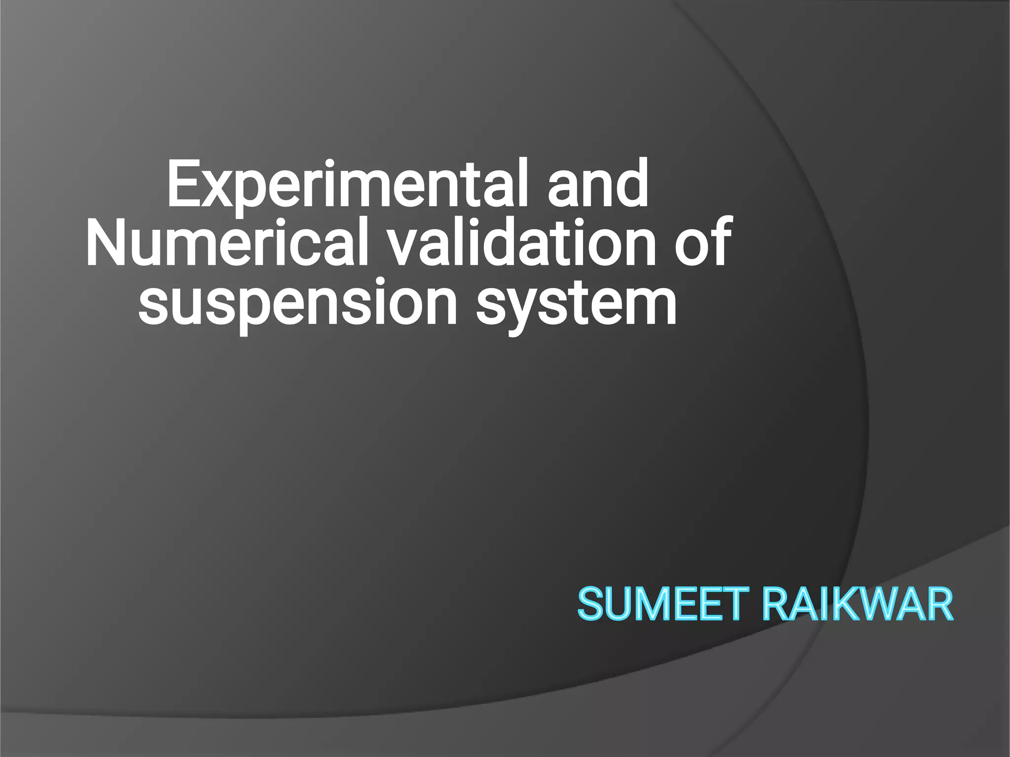 Design proposal of suspension testing rig | PPT
