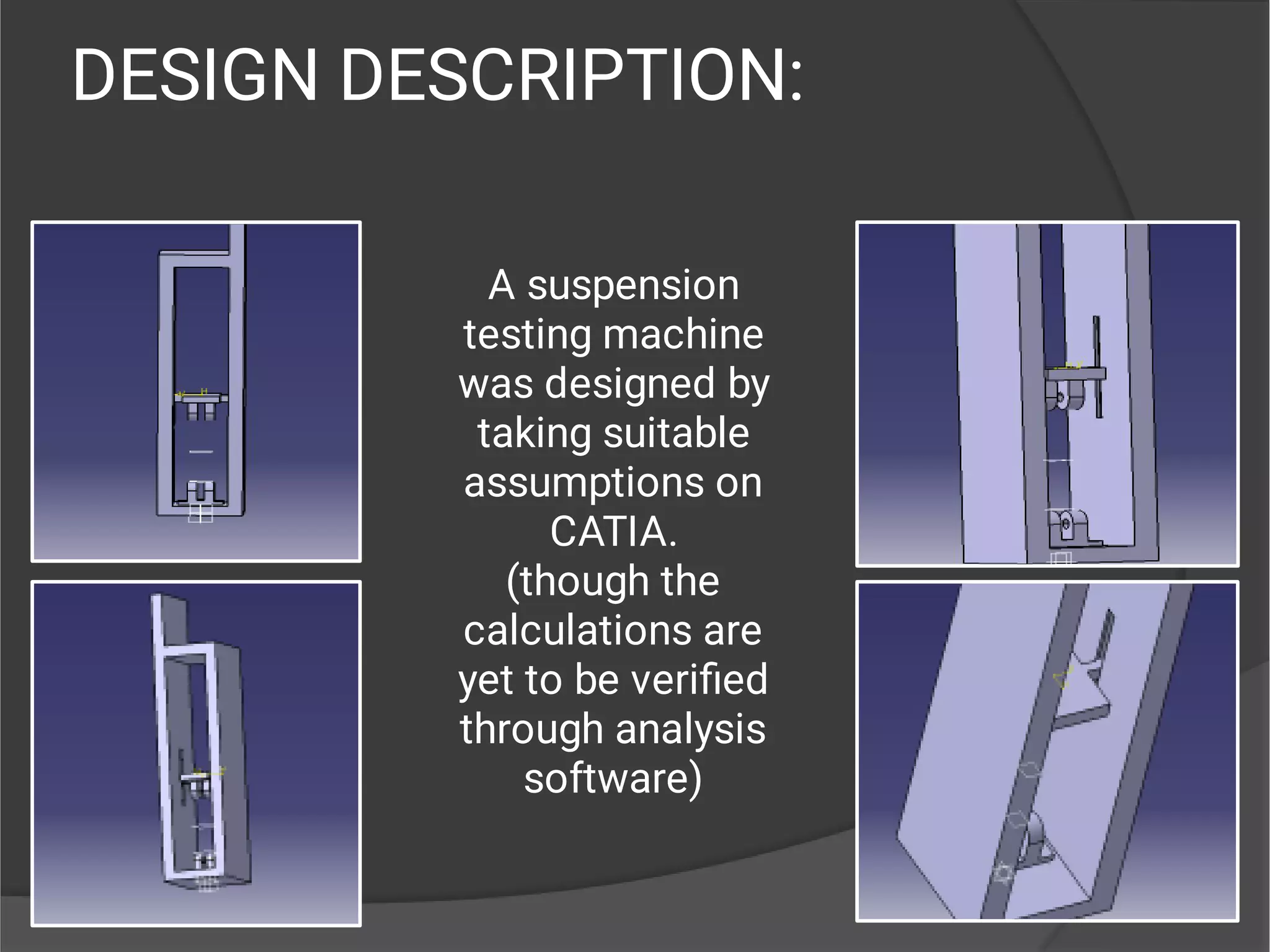 Design proposal of suspension testing rig | PPT