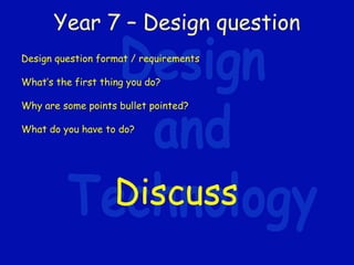 Design question yr7 | PPT