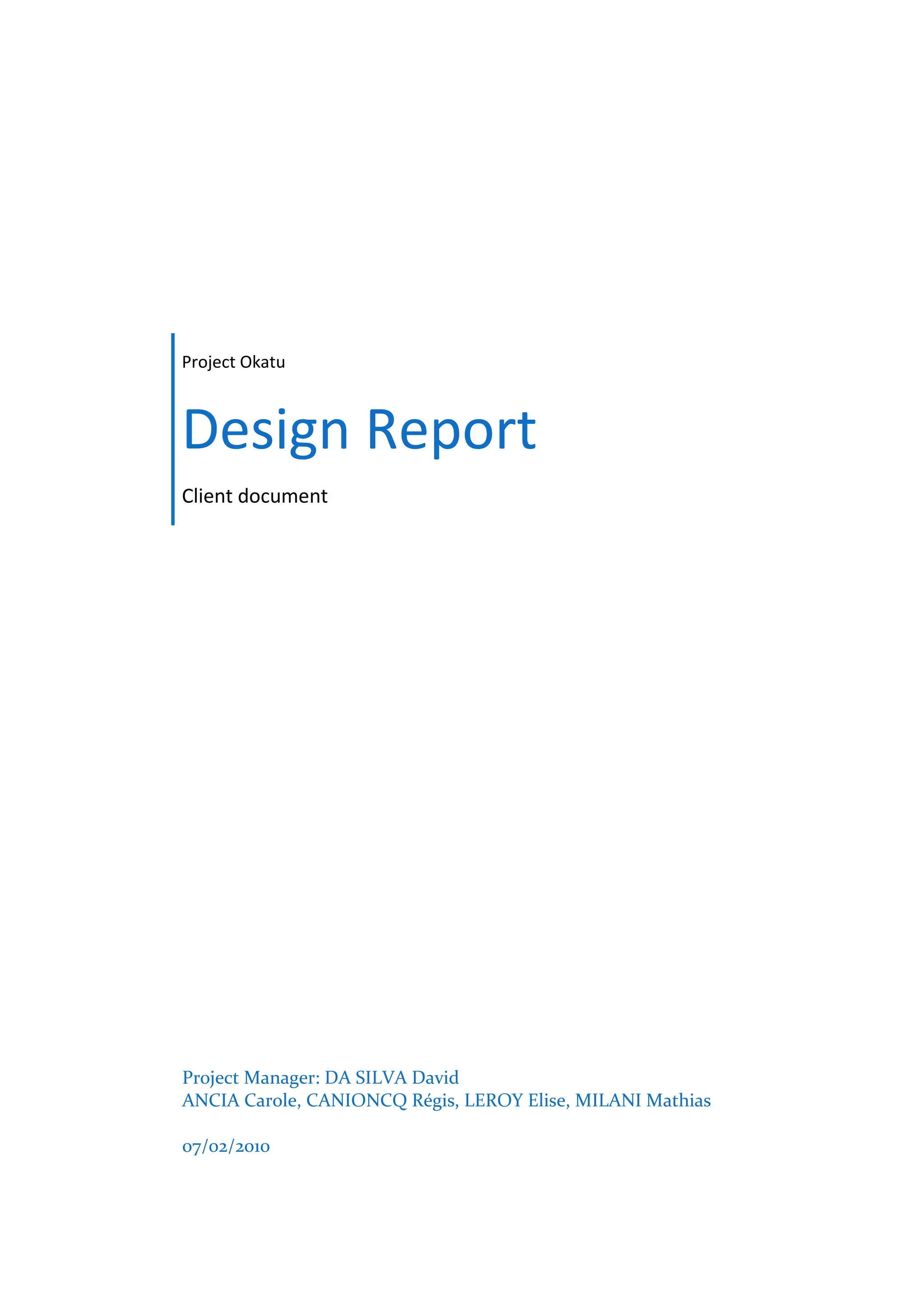 Design report | PDF
