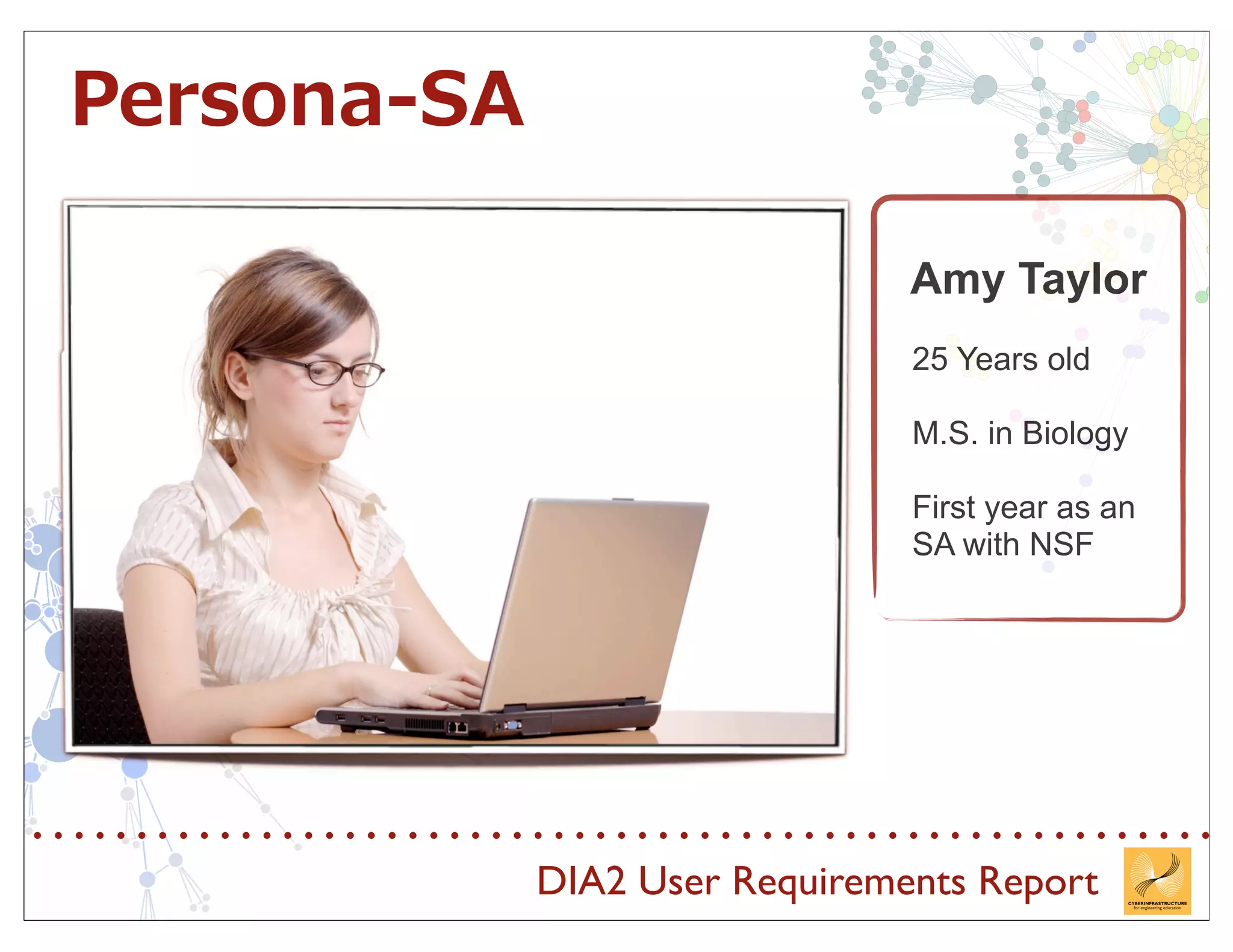 DIA2 Design requirements presentation personas | PPT