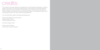 Design Revolution - The Toolkit | PDF