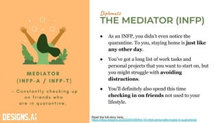 Designs.ai | The 16 MBTI Personality Types in Quarantine | PDF
