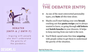 Designs.ai | The 16 MBTI Personality Types in Quarantine | PPT