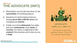 Designs.ai | The 16 MBTI Personality Types in Quarantine | PDF
