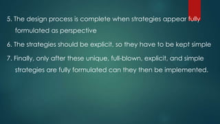 Design school of strategic management | PPT