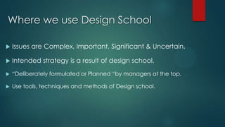 Design school of strategic management | PPT