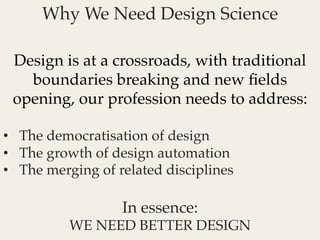 The Design Science Manifesto | PPT