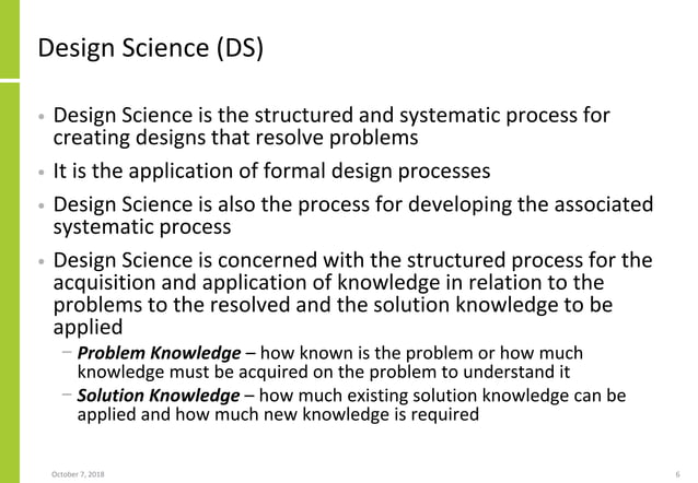Design Science and Solution Architecture | PDF