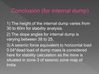 Design, seepage analysis and controls of waste dumps | PPTX