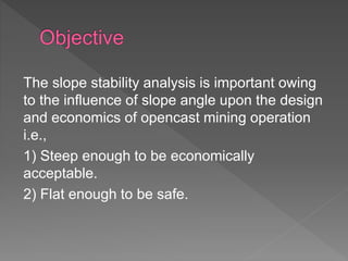 Design, seepage analysis and controls of waste dumps | PPTX