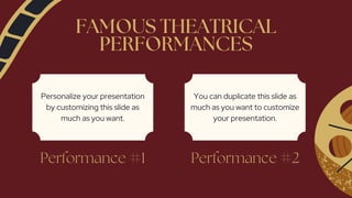 Presentation Layout about theatre, raw presentation | PDF