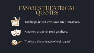 Presentation Layout about theatre, raw presentation | PDF