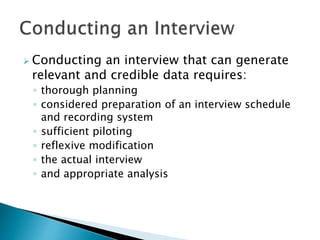 Designs in Qualitative Research | PPTX