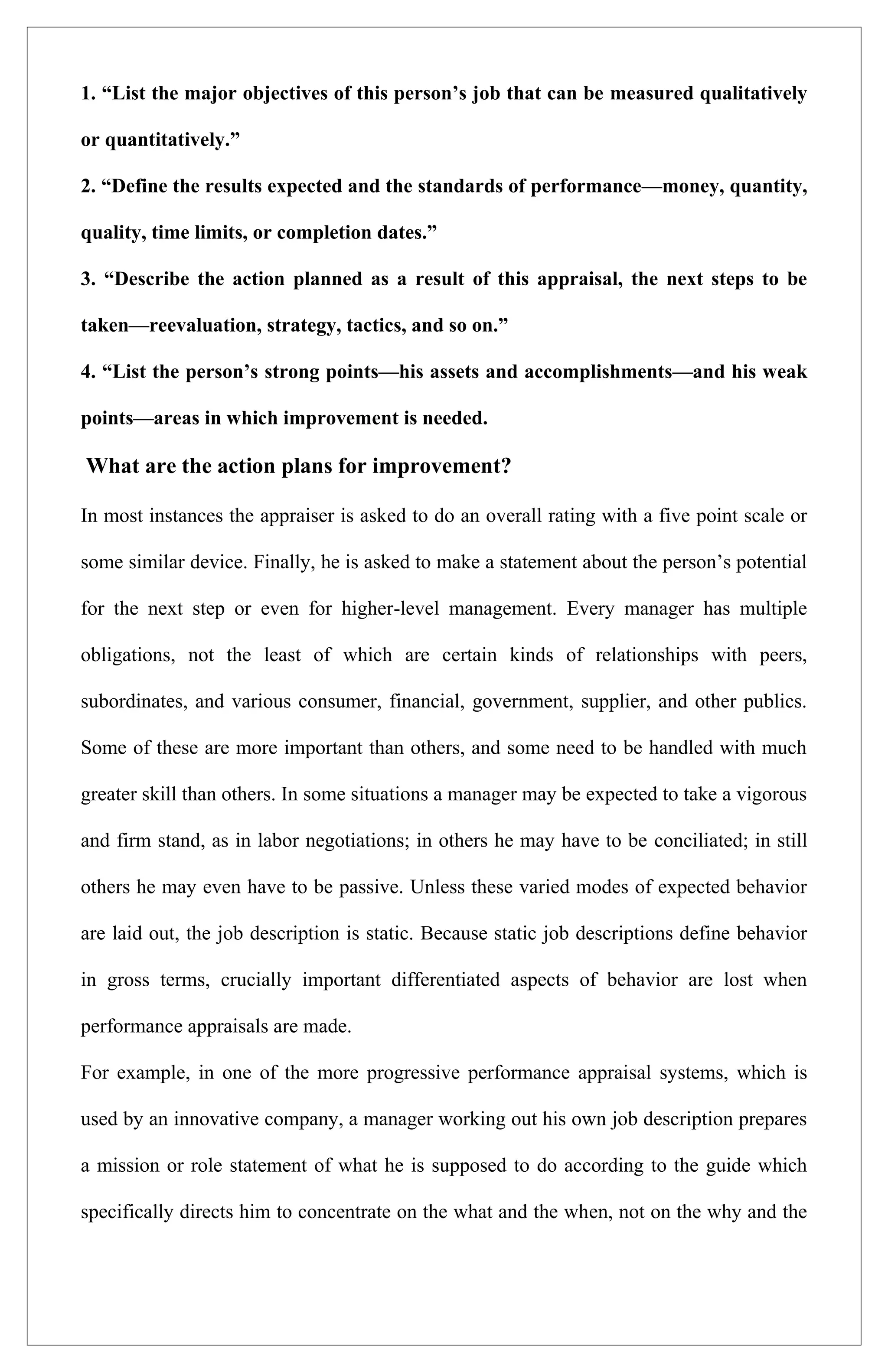 Effective Design of appraisal system | PDF