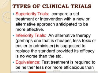 Designs of clinical trials | PPTX