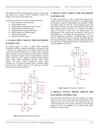 Designs of input and output driver circuits for 16 bit electronic ...