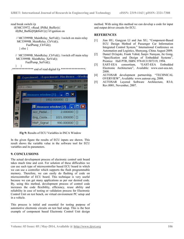 Designs of input and output driver circuits for 16 bit electronic control unit (ecu) and ...