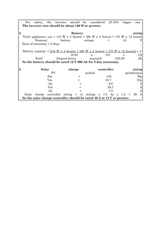 Design solar pv system | PDF
