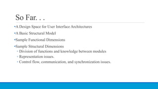 Design space for user interface architectures | PPT