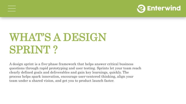 Guide to Design Sprint | PPTX