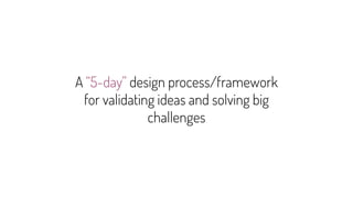 Design sprint - UX Kitchen Community Nairobi | PPT