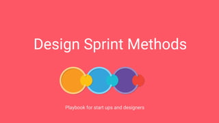 Design Sprint Methods | PDF