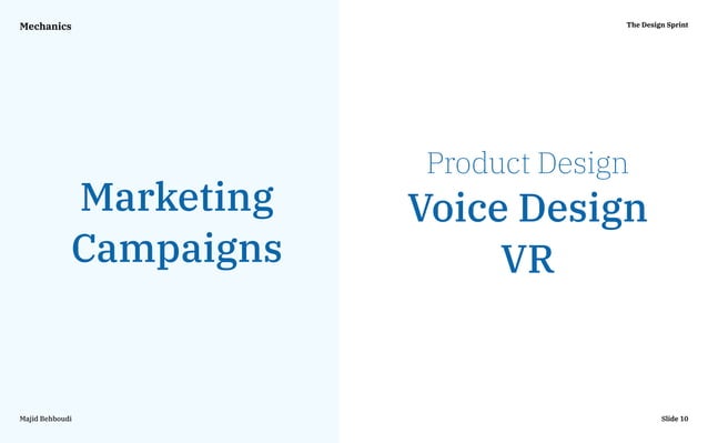 Majid Behboudi: The Design Sprint | PPT