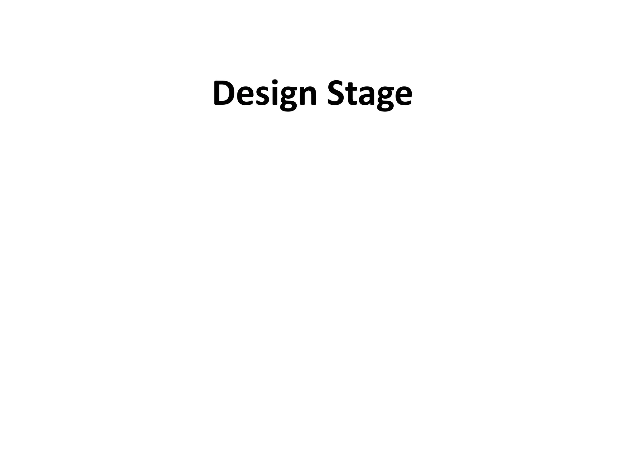 Design stage grade 11 unit 2 | PPTX