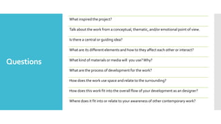 Design statement | PPTX