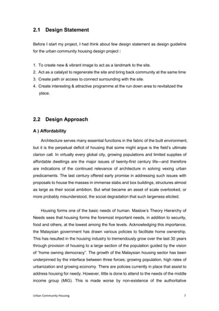 Master Semester 1- Design statement | PDF