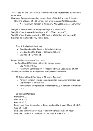 Design steps of foot bridge , stringer and cross girder | DOCX