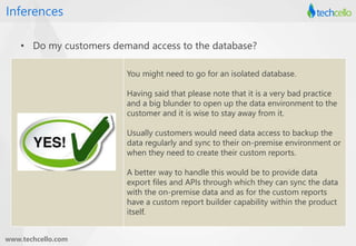 Design Strategy for Data Isolation in SaaS Model | PPT