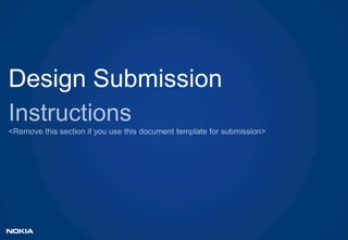Design submission template | PPT