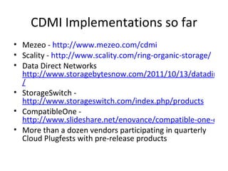 CDMI For Swift | PPT | Computing | Technology & Computing