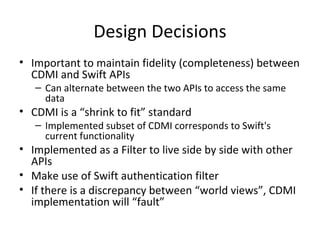 CDMI For Swift | PPT | Computing | Technology & Computing