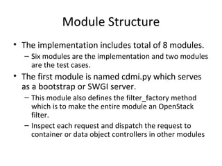 CDMI For Swift | PPT | Computing | Technology & Computing