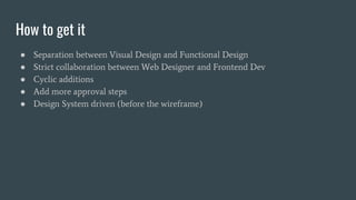Design system based workflow | PPTX